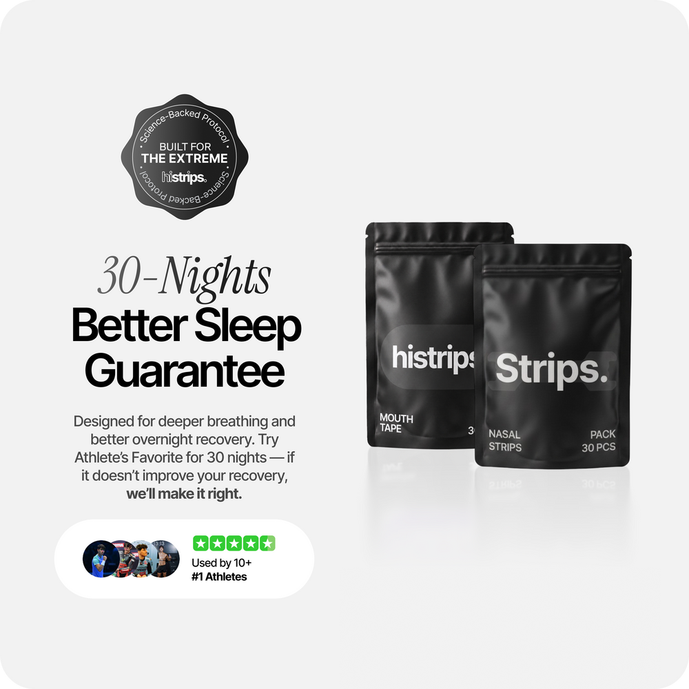 Athlete Recovery Bundle | Black Nasal Strips & Mouth Tape – HiStrips