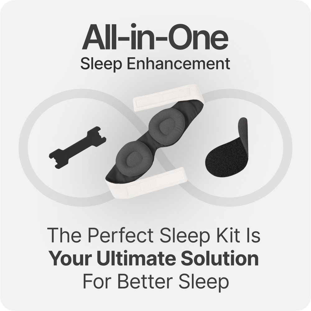 Perfect Sleep Kit (Pearl White Sleep Mask) – HiStrips